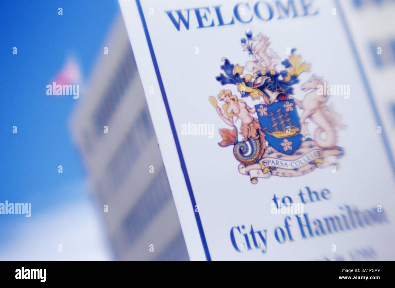 WELCOME SIGN, HAMILTON, BERMUDA Stock Photo - Alamy