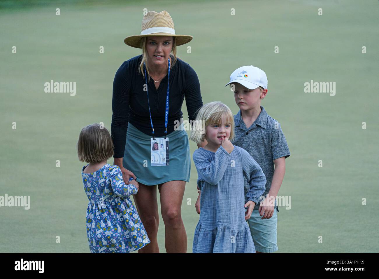 Orlando, Florida, USA, March 9, 2024, Russell Henley's family after ...