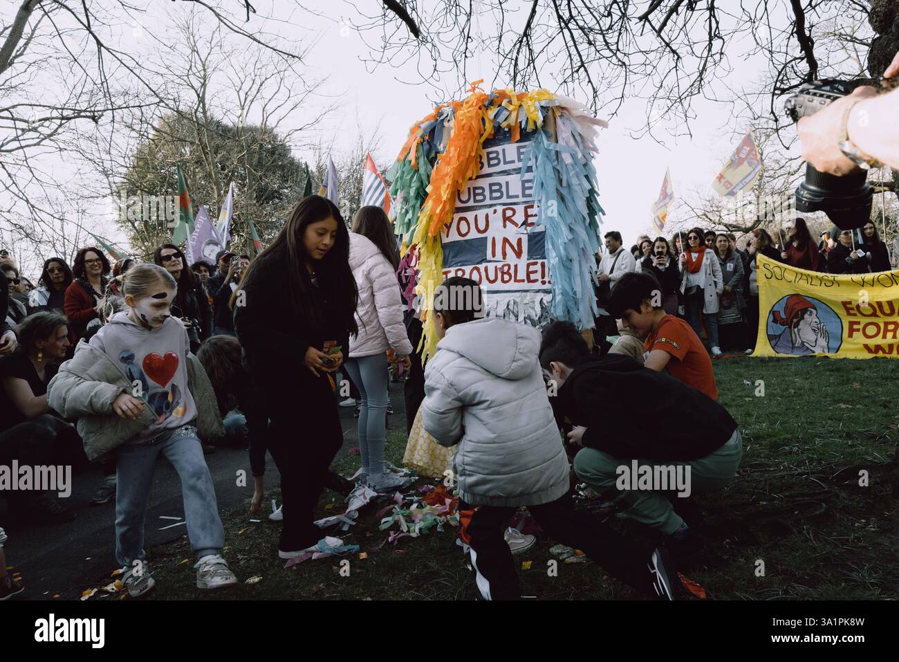 International Feminist Strike in London Activists gather at Gandalfs ...