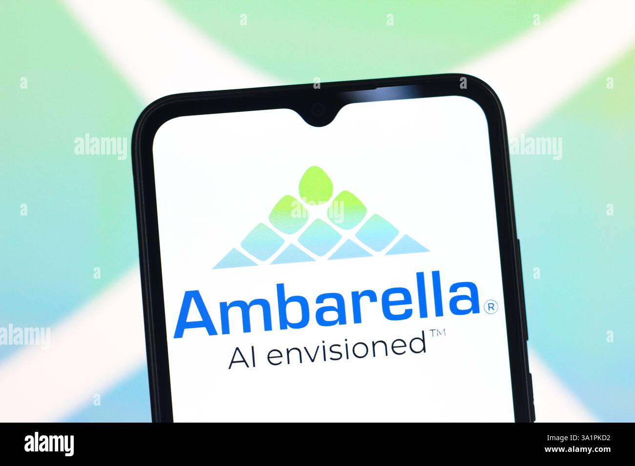 Canada. 9th Mar, 2025. In this photo illustration, the Ambarella logo ...