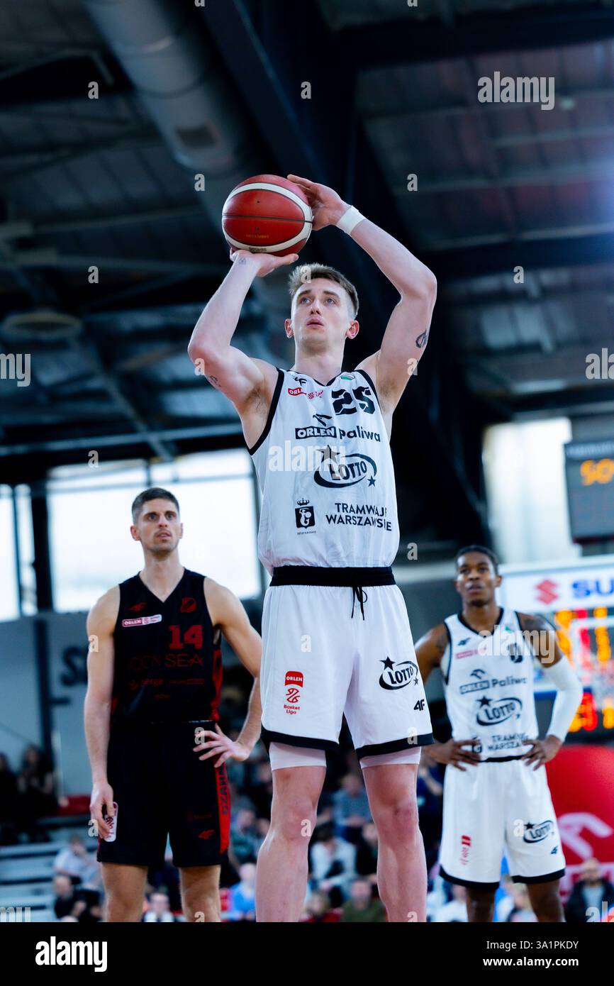 Warsaw, Poland. 9th Mar 2025. Polish Basketball League match between ...