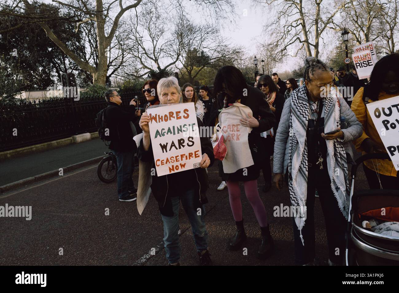 International Feminist Strike in London Activists gather at Gandalfs ...
