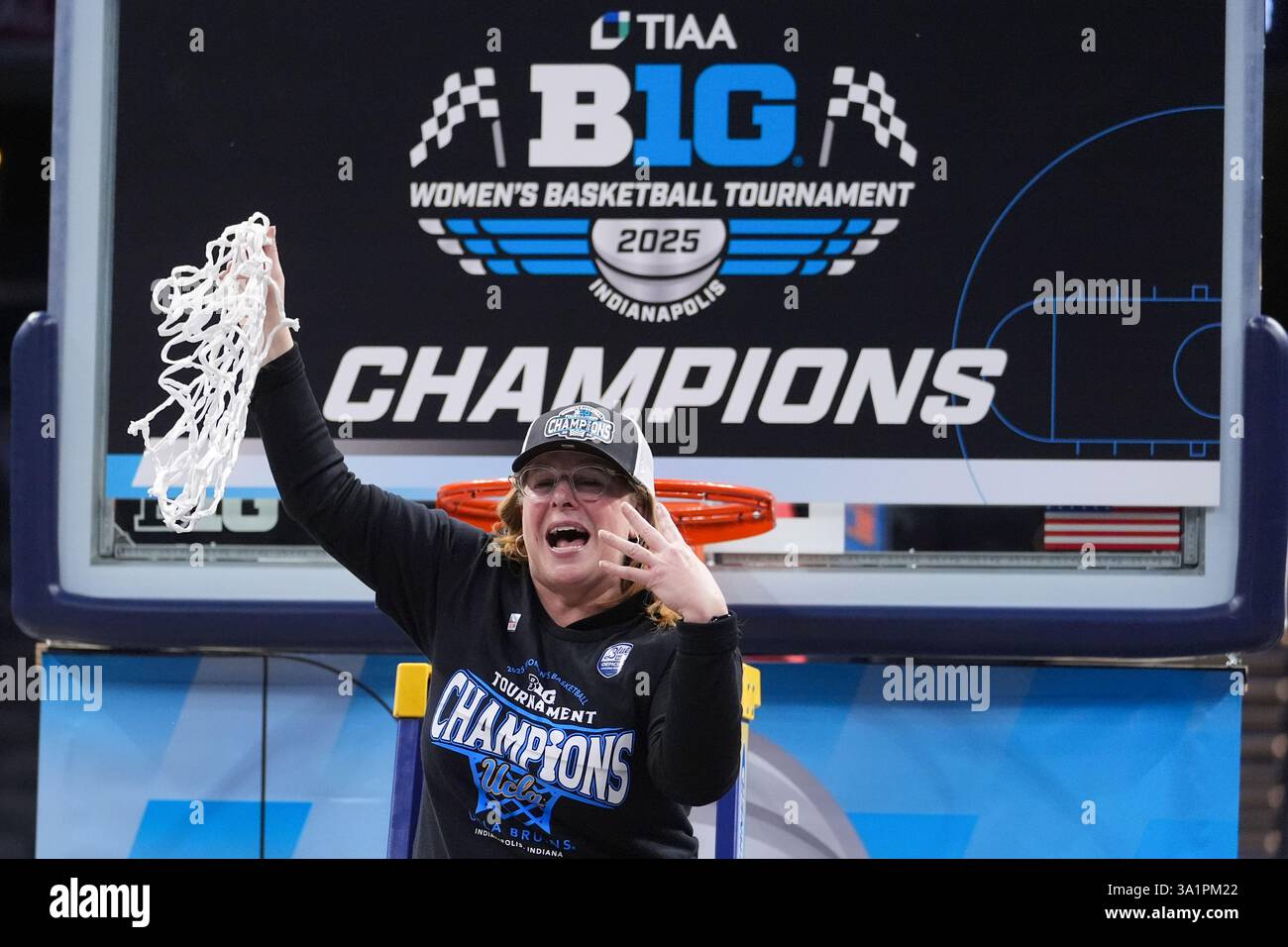UCLA head coach Cori Close celebrates after an NCAA college basketball ...