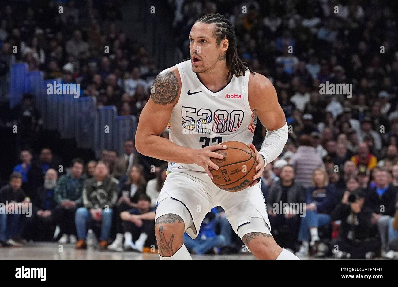 Denver Nuggets forward Aaron Gordon (32) in the first half of an NBA ...