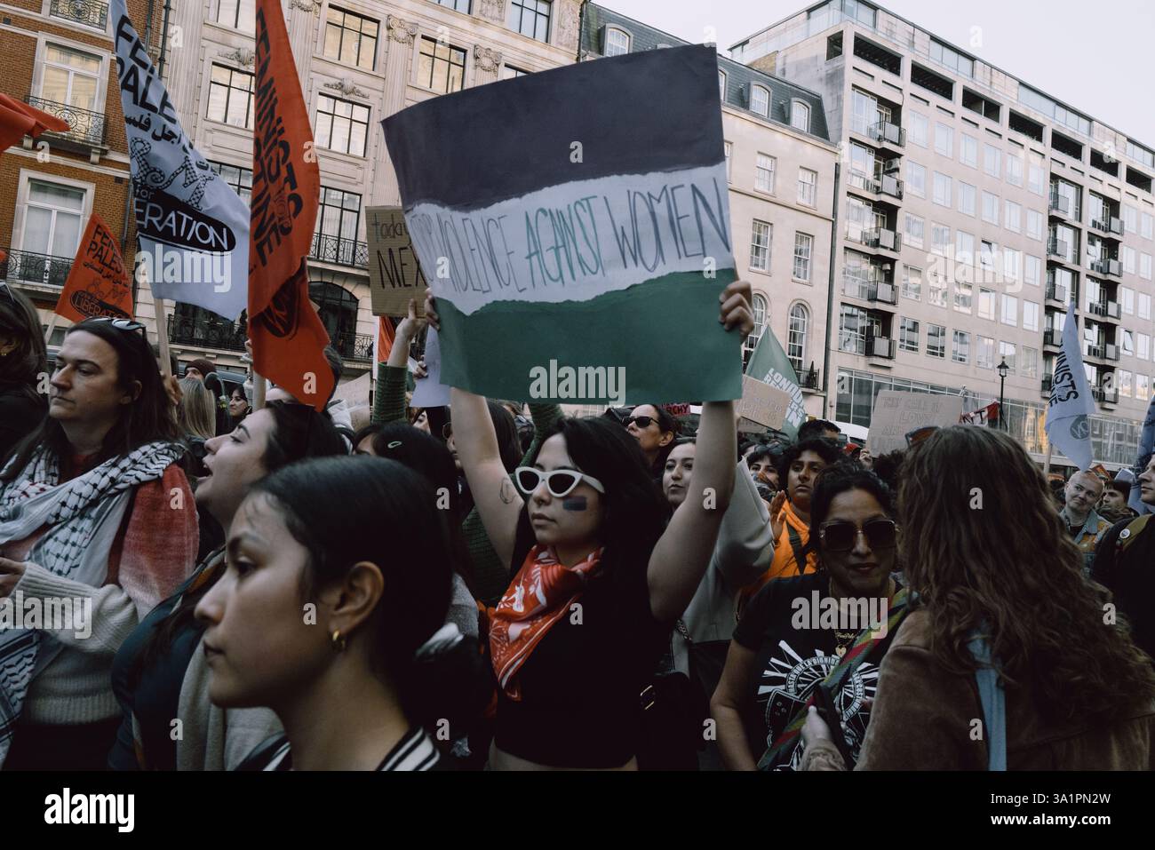 London, UK. 08th Mar, 2025. Activists gather at Gandalf's Corners in ...