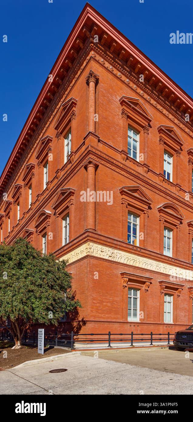 Detail: SE corner of National Building Museum, built 1887 as the ...
