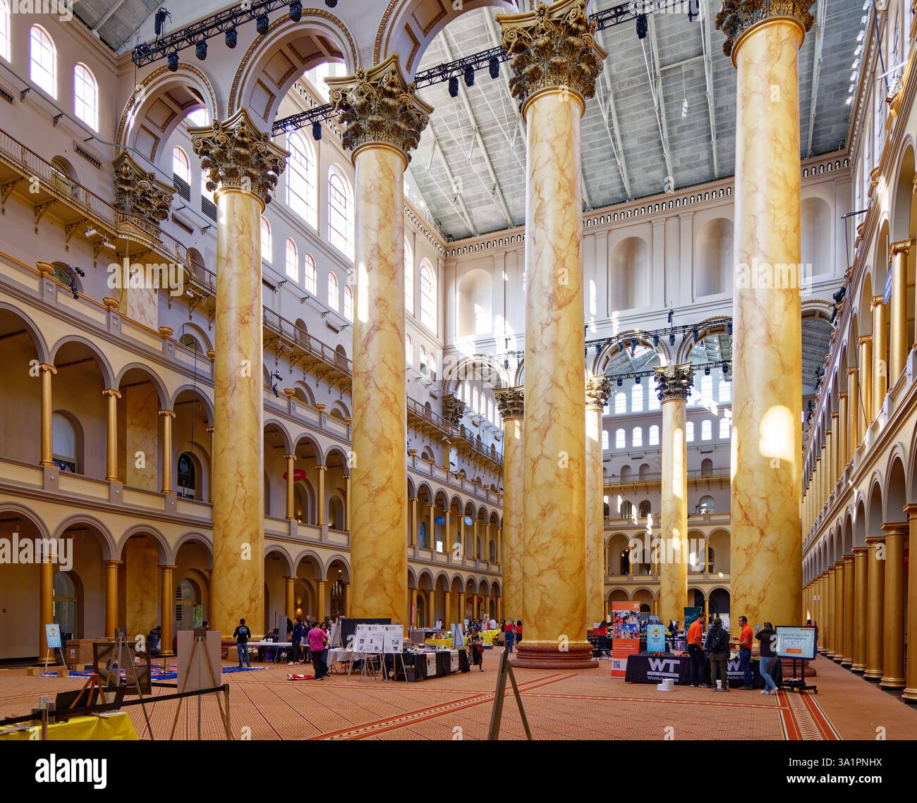 National Building Museum interior during The Big Build event (19 ...