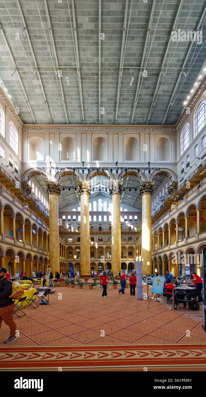 National Building Museum interior during The Big Build event (19 ...