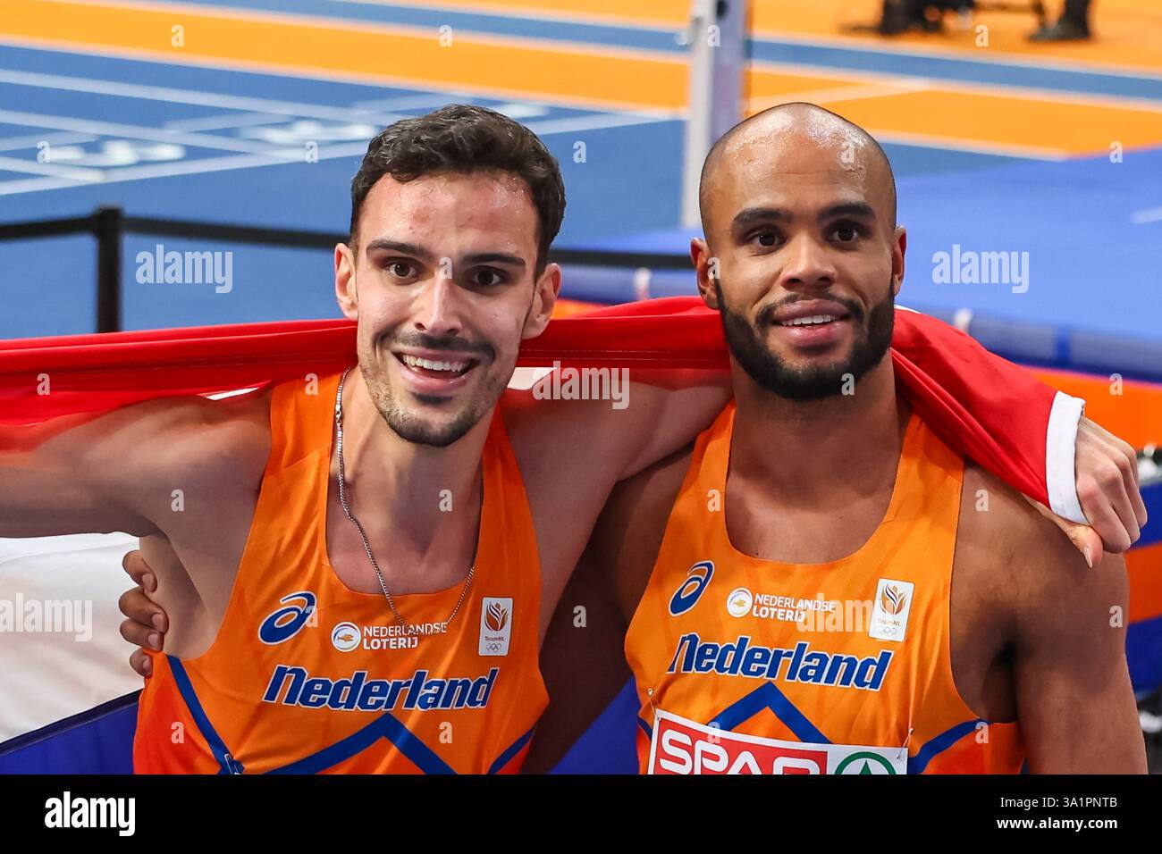 Apeldoorn, Netherlands, March 9th 2025: Samuel Chapple (NED) and Ryan ...
