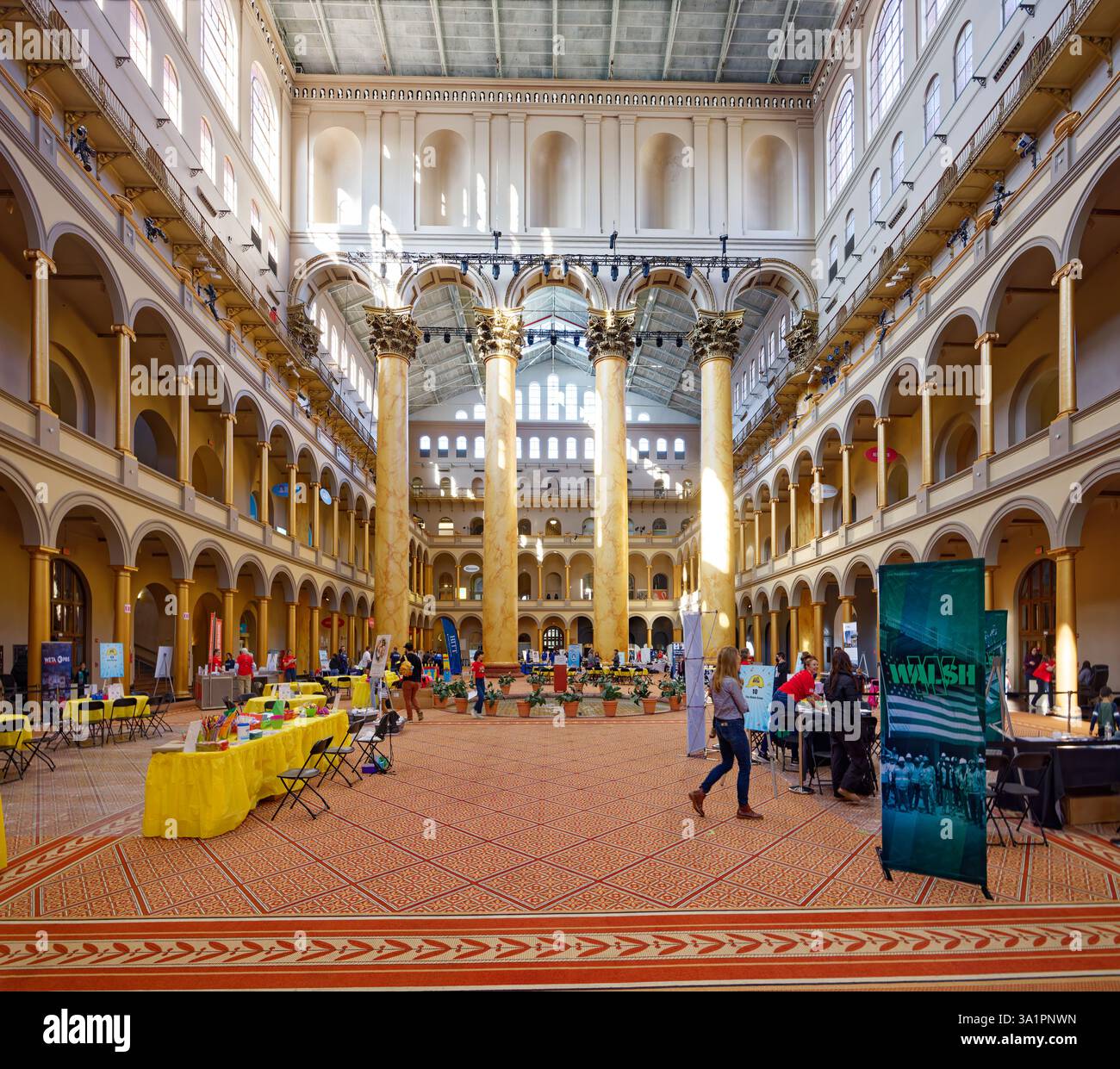 National Building Museum interior during The Big Build event (19 October 2024) to acquaint ...