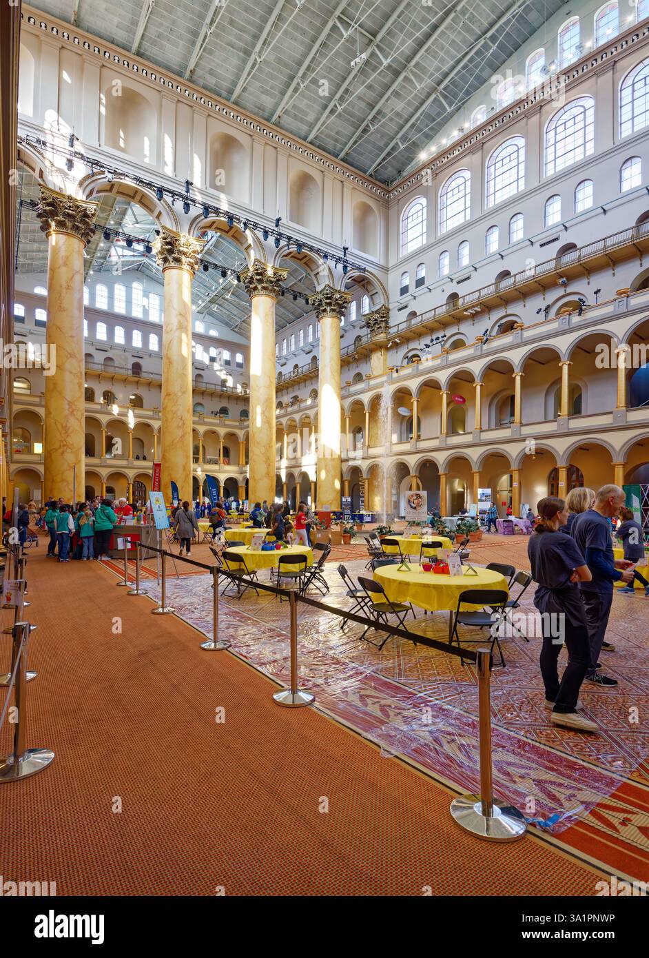 National Building Museum interior during The Big Build event (19 ...
