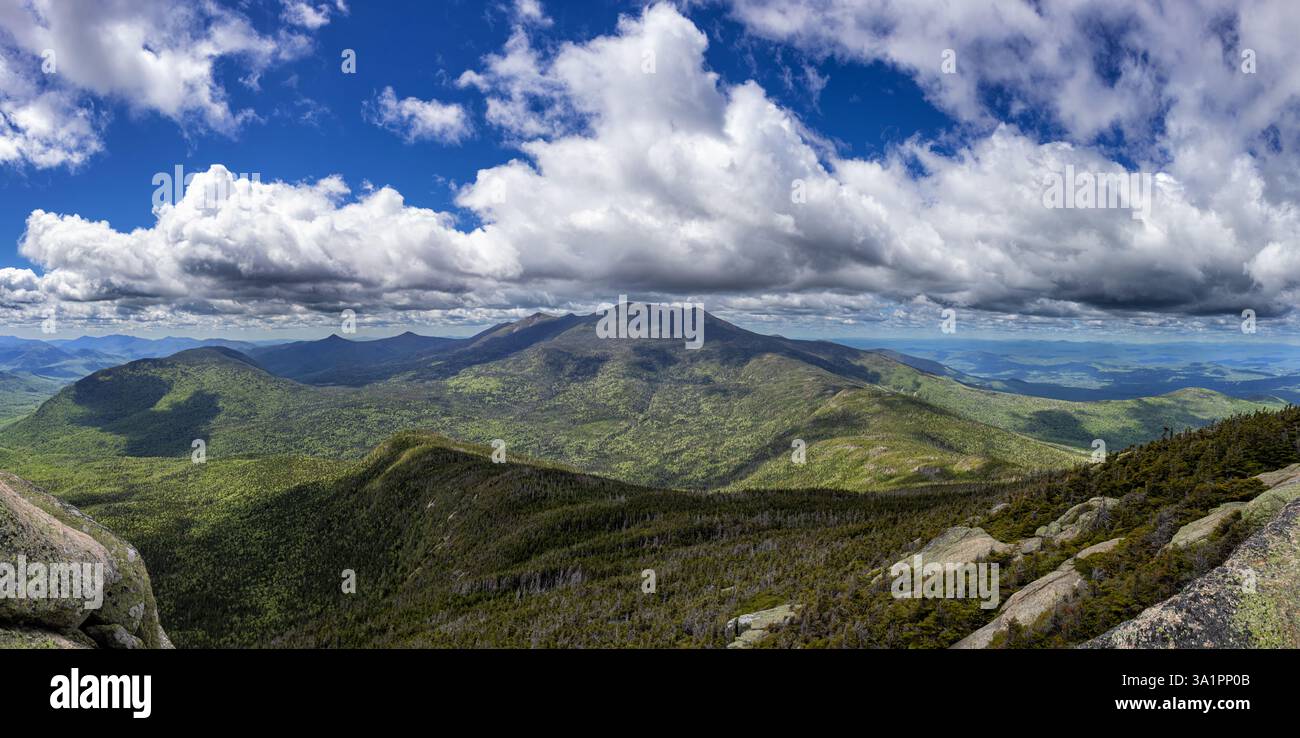 View from Mount Garfield in the White Mountains in New Hampshire Stock ...