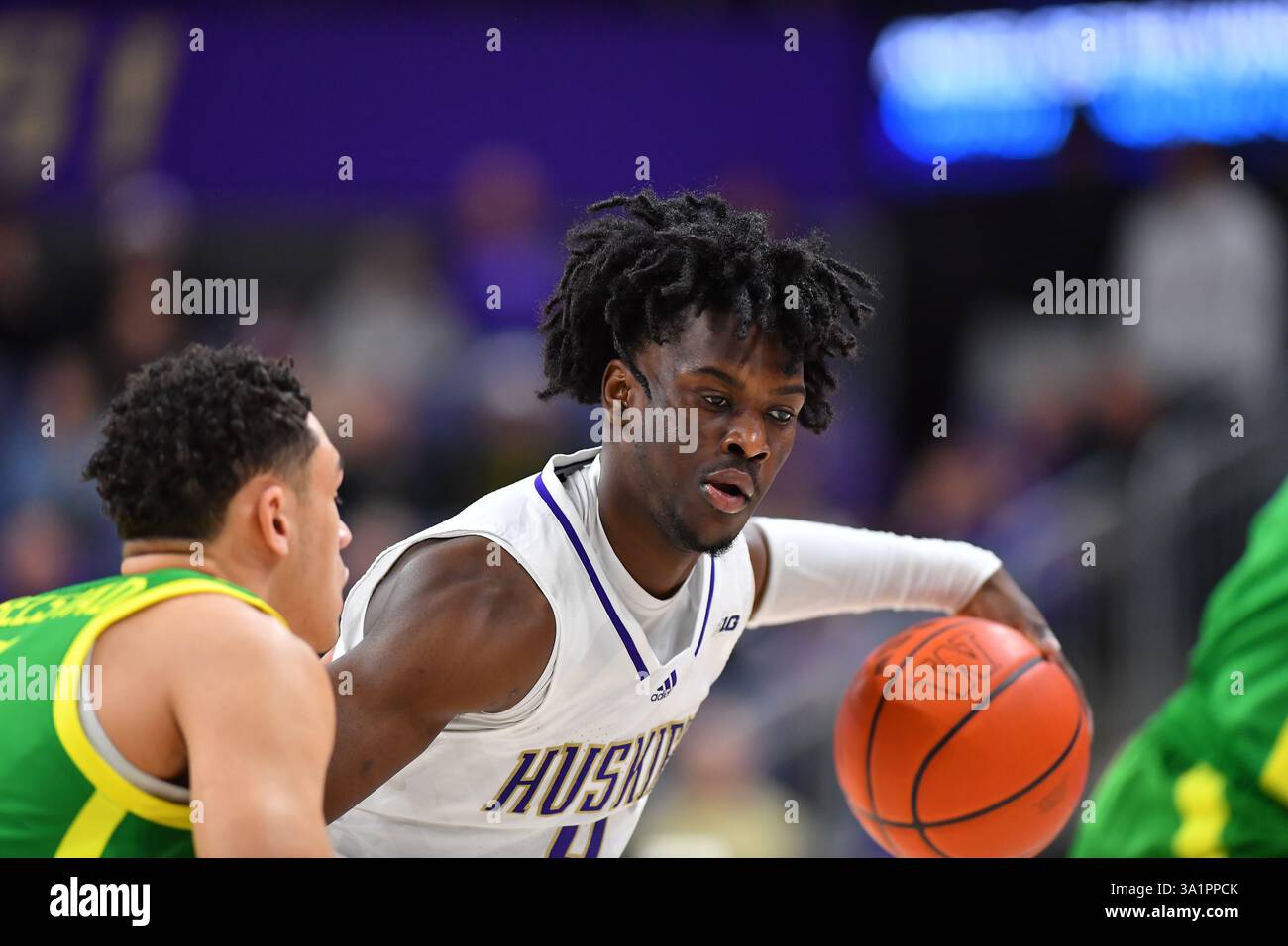 March 09, 2025: Washington Huskies guard Zoom Diallo (9) with the ...