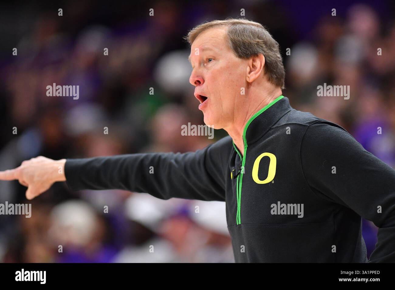 March 09, 2025: Oregon Ducks head coach Dana Altman during the NCAA ...