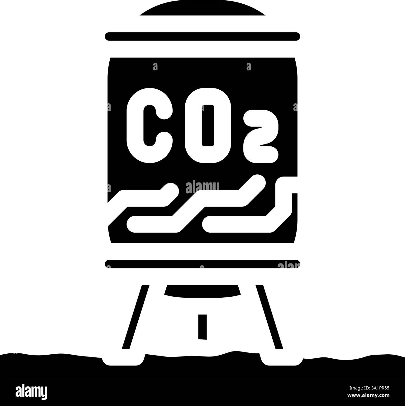 compression carbon glyph icon vector illustration Stock Vector Image ...