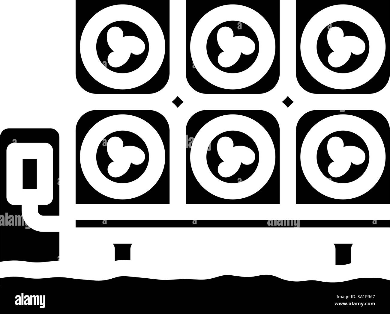 capture plant carbon glyph icon vector illustration Stock Vector Image ...