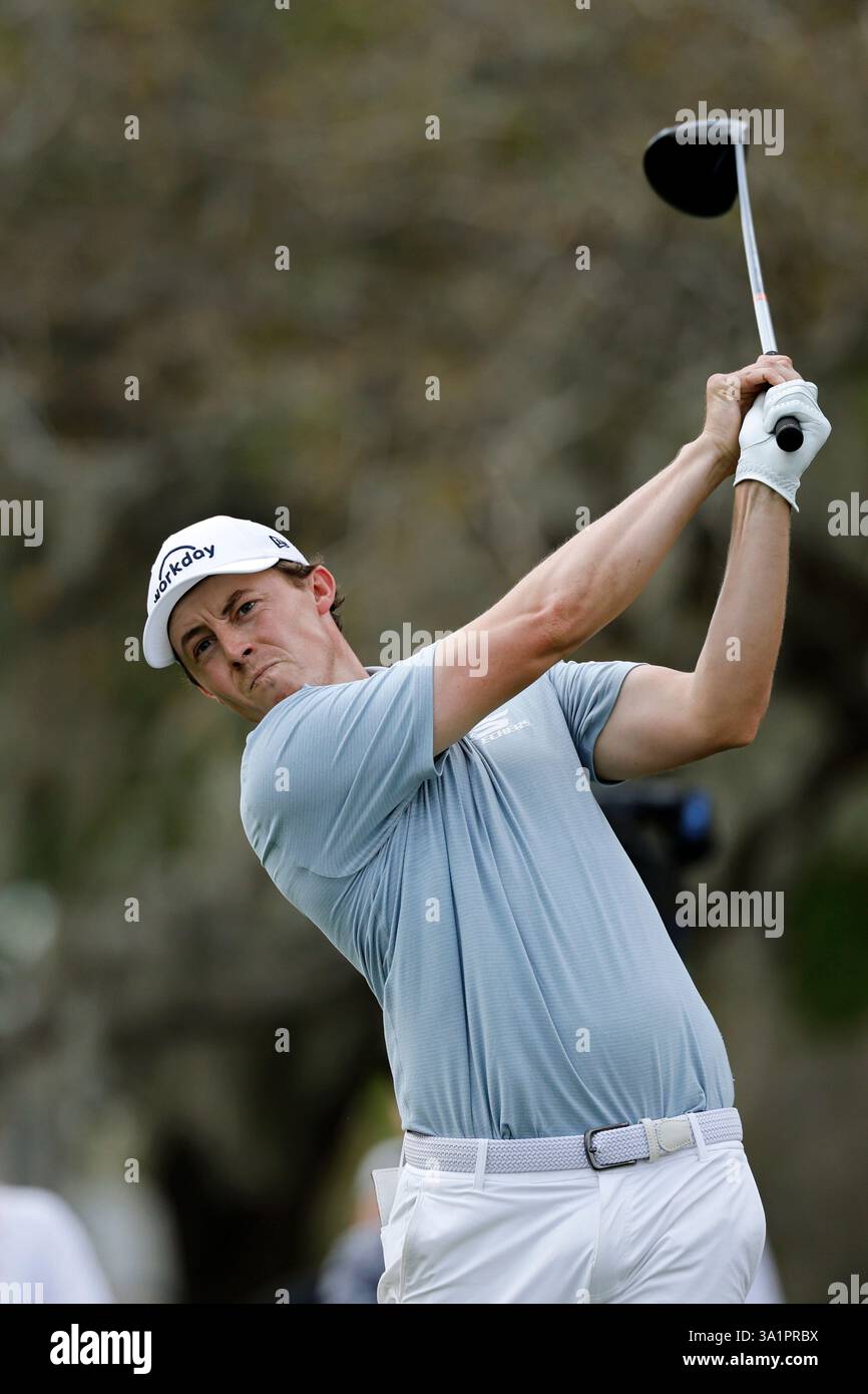 ORLANDO, FL - MARCH 09: Matt Fitzpatrick (ENG) plays a tee shot at the ...