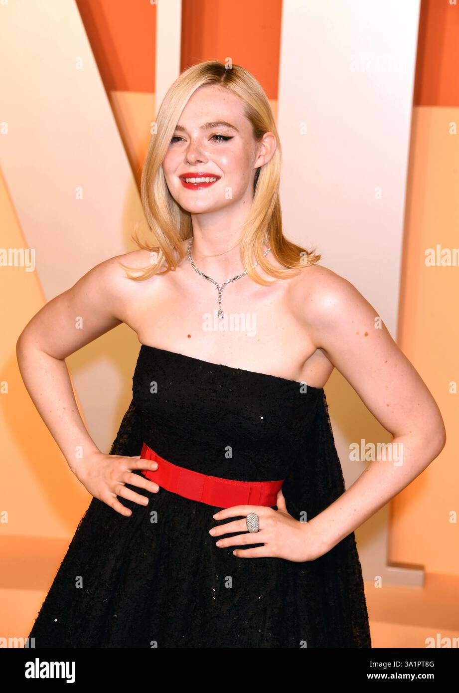 BEVERLY HILLS, CALIFORNIA - MARCH 02: Elle Fanning attends the 2025 ...