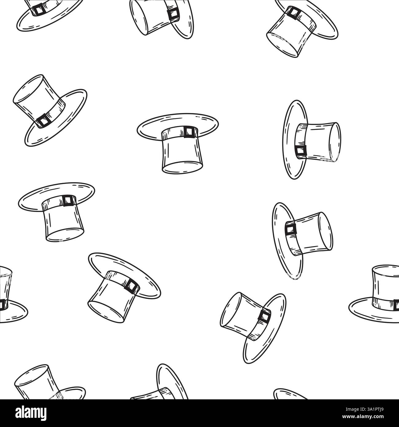 Hats line Black and White Stock Photos & Images - Alamy