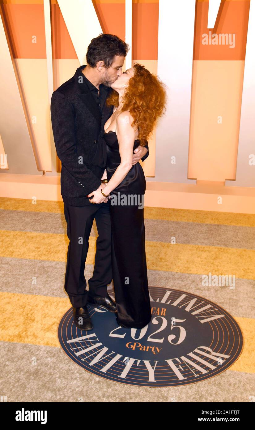 BEVERLY HILLS, CALIFORNIA - MARCH 02: (L-R) Bryn Mooser and Natasha Lyonne attend the 2025 ...