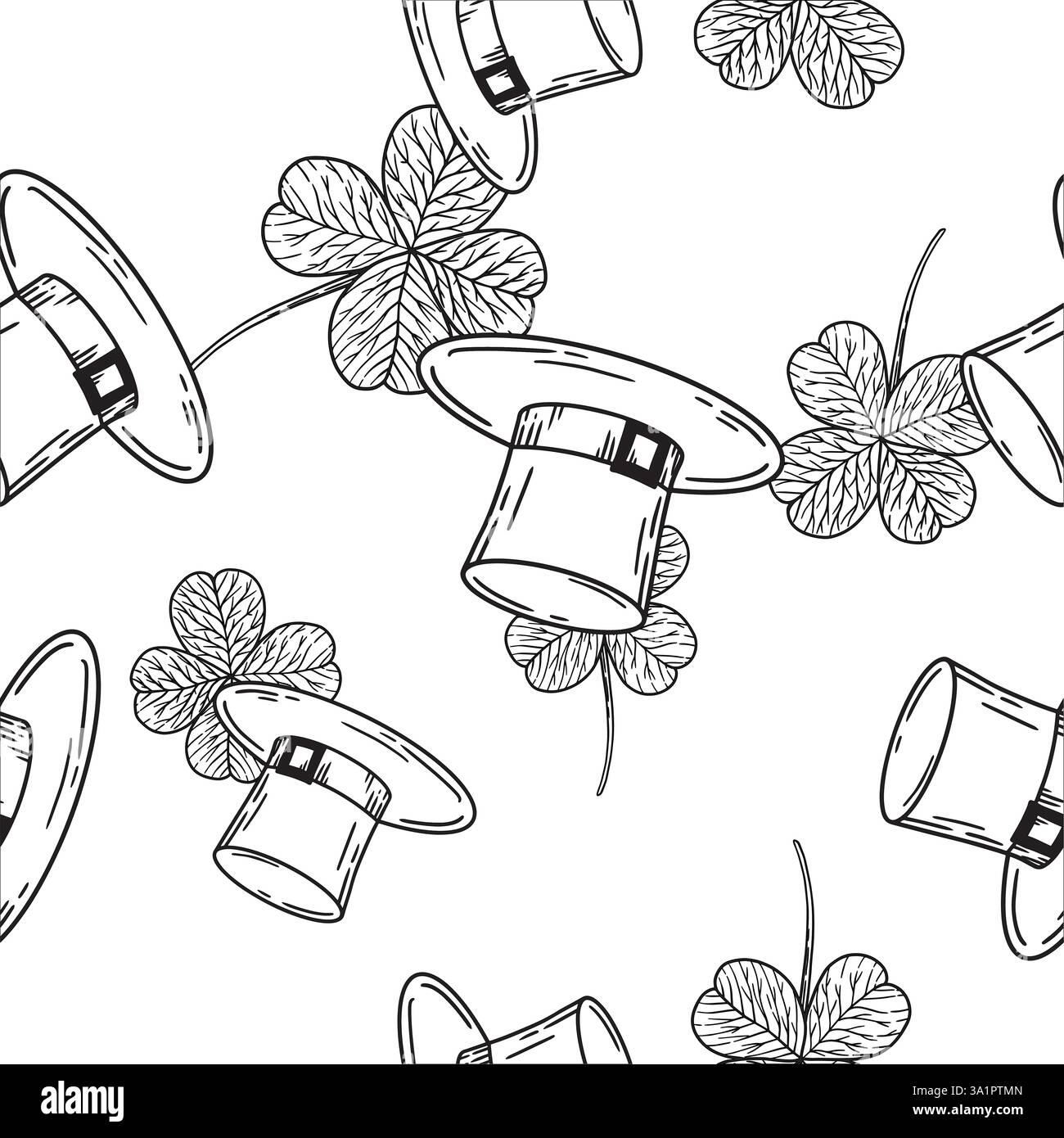 Irish hat design Black and White Stock Photos & Images - Alamy