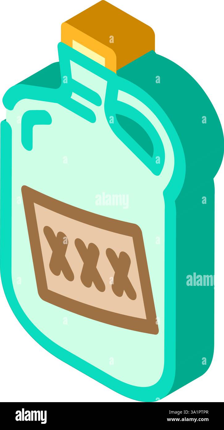 moonshine jug redneck isometric icon vector illustration Stock Vector ...