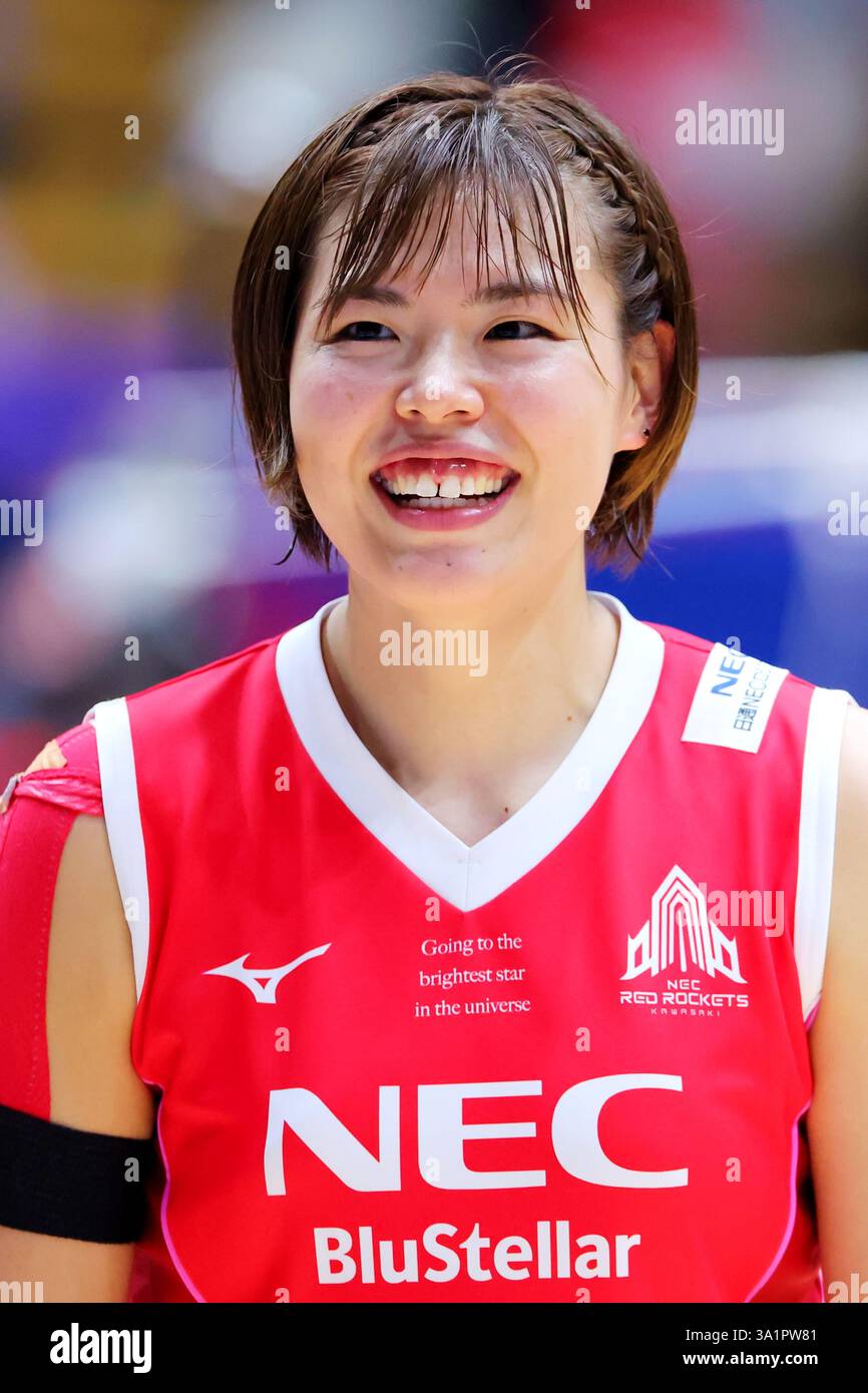 Haruyo Shimamura (NEC), MARCH 9, 2025 - Volleyball : 2024-25 SV.LEAGUE Women match between NEC ...
