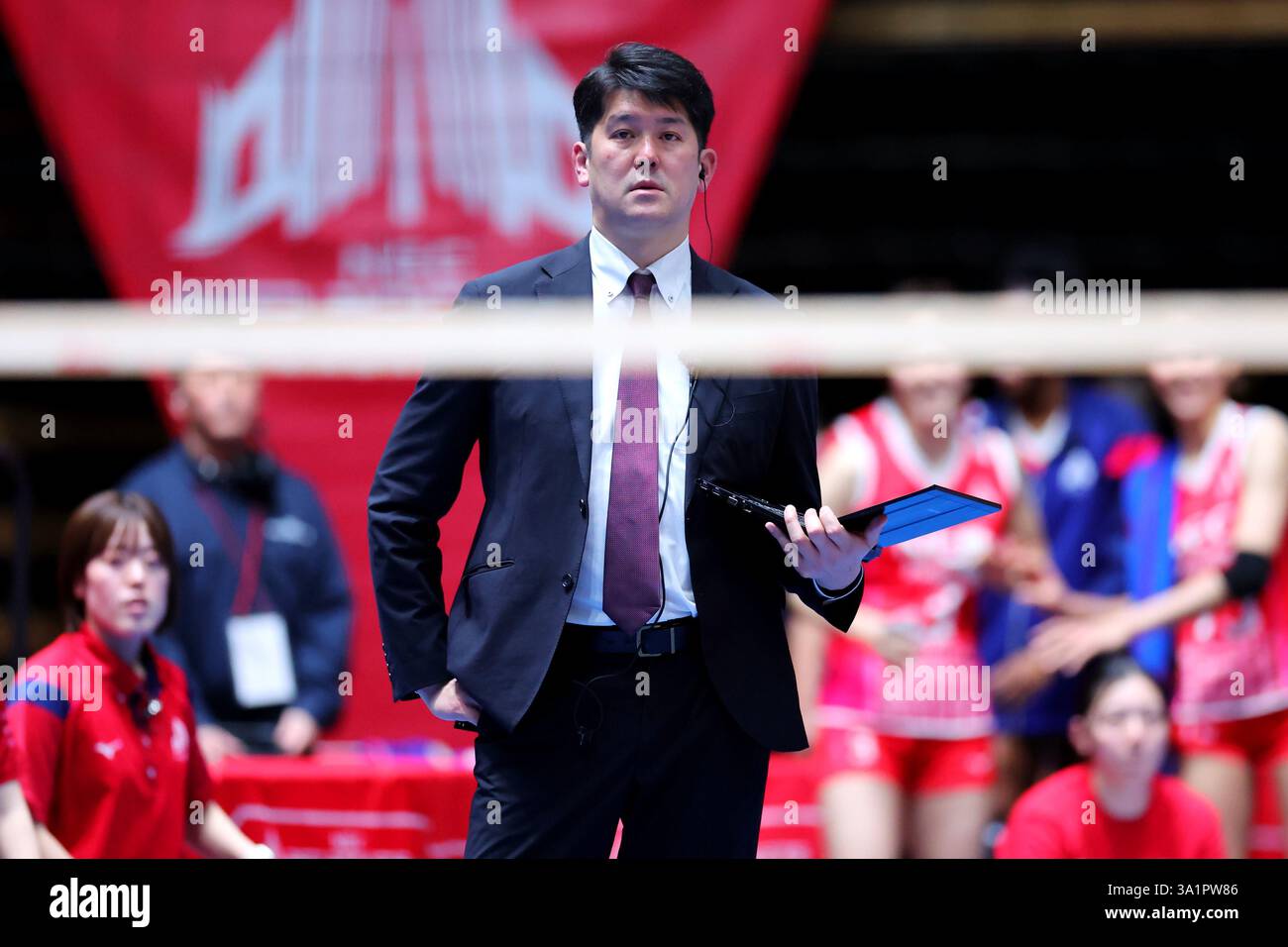 Takayuki Kaneko (NEC), MARCH 9, 2025 - Volleyball : 2024-25 SV.LEAGUE Women match between NEC ...