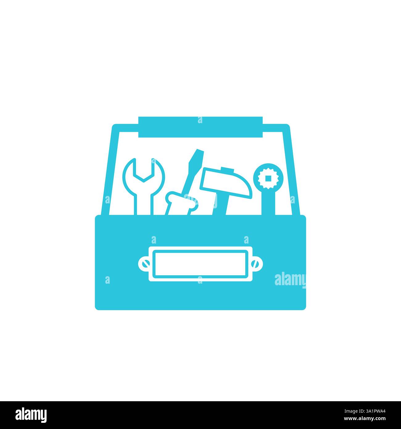 Household Repair Toolbox Icon. Blue icon set Stock Vector Image & Art ...