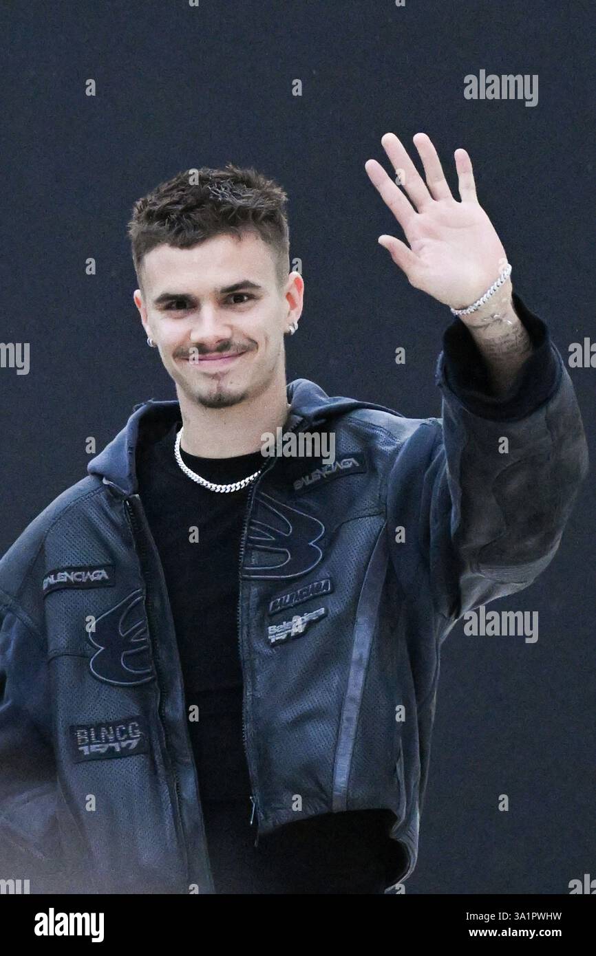 Paris, France. 09th Mar, 2025. Romeo Beckham attending the Balenciaga ...