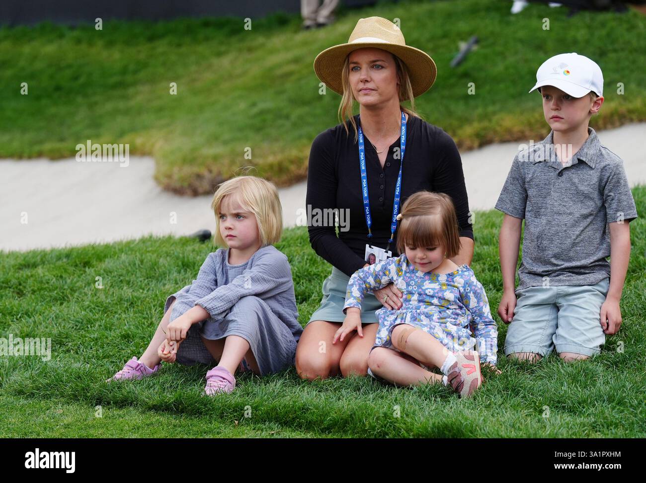 ORLANDO, FL - MARCH 09: The family of PGA golfer Russell Henley, wife ...