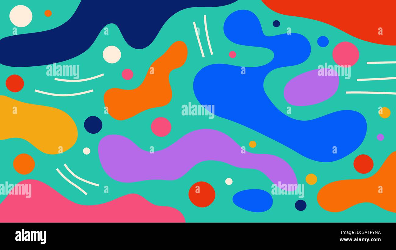 Colorful Fluid Shapes Background Stock Photo - Alamy