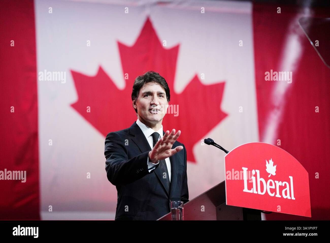 Prime Minister Justin Trudeau speaks at the Liberal leadership ...
