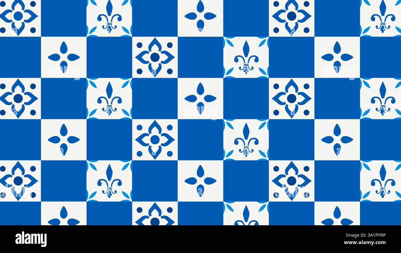 Traditional Blue Decorative Tiles Stock Photo - Alamy