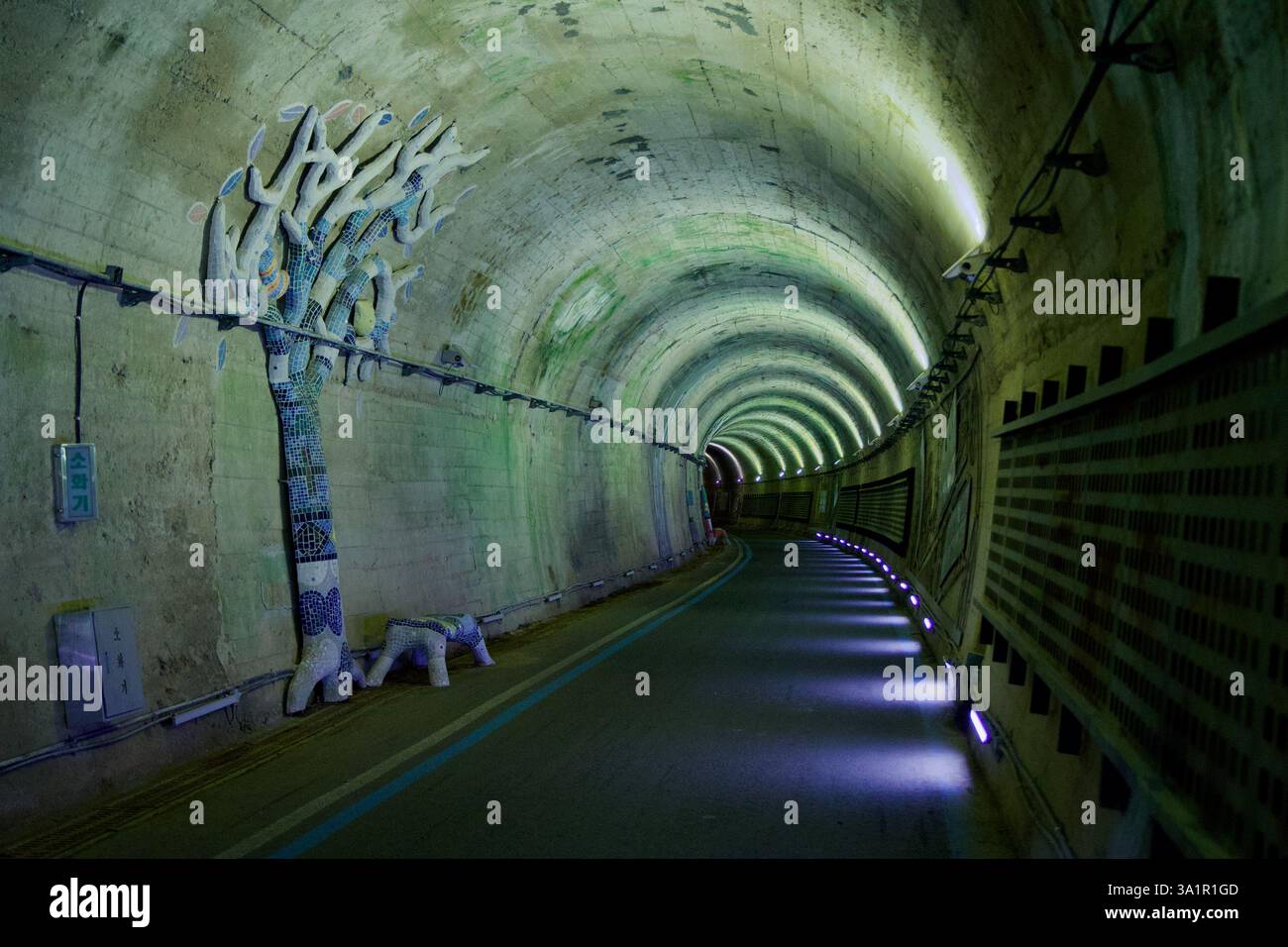 Sunchang County, South Korea - October 4, 2021: LED lighting and a ...