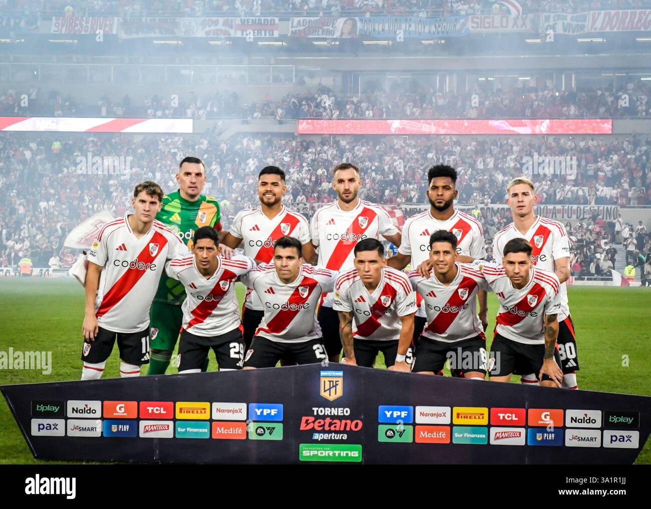 Buenos Aires, Argentina. march 9, 2025. River Plate Team. 9th date ...