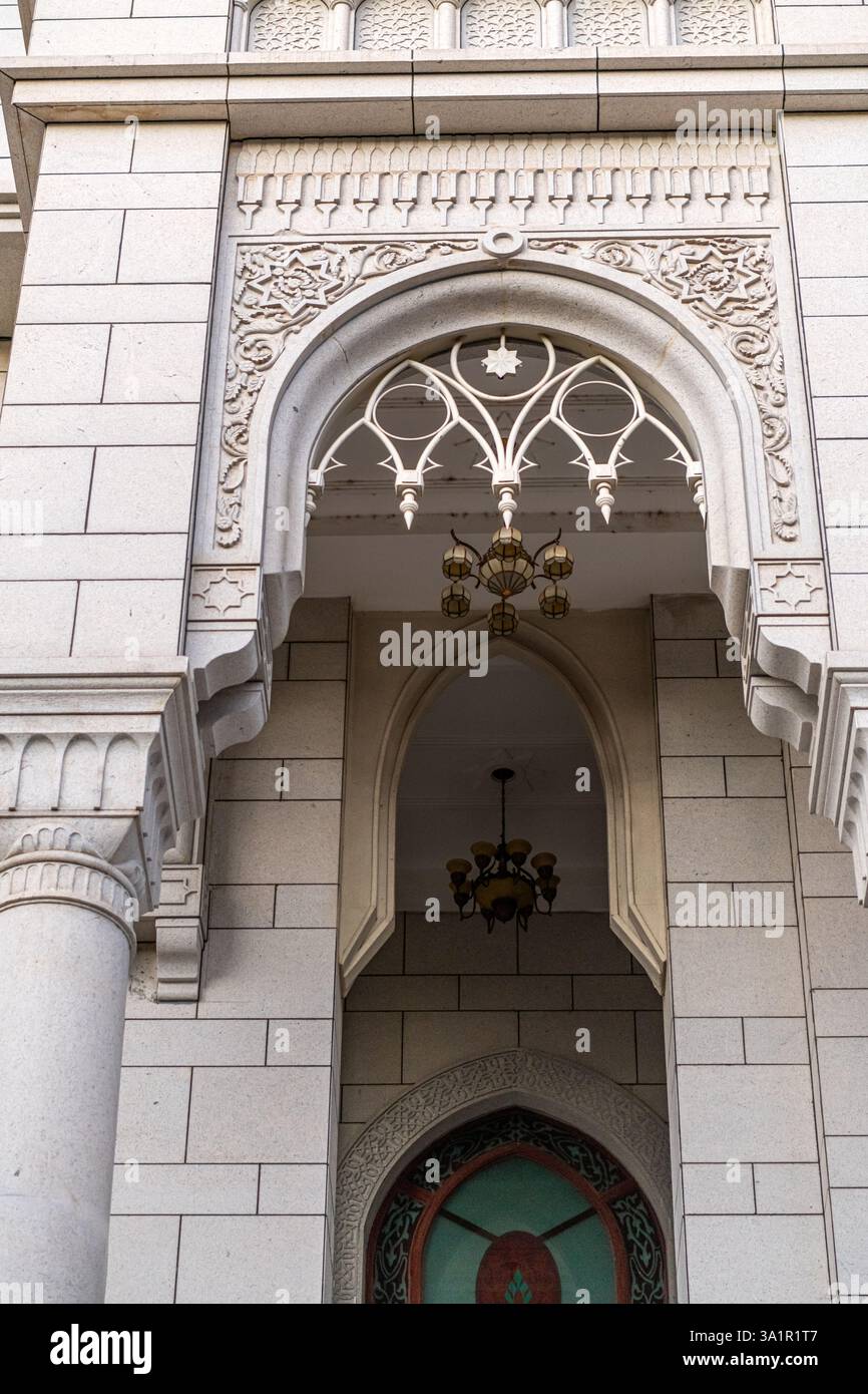 Nanguan Mosque of Xining city, China, sunset sky with copy space for ...