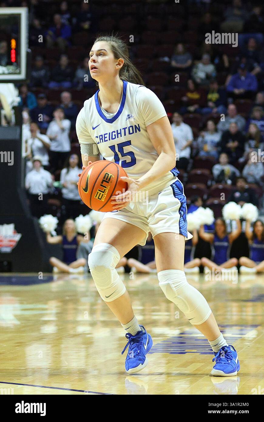 UNCASVILLE, CT - MARCH 09: Creighton Bluejays guard Lauren Jensen (15 ...