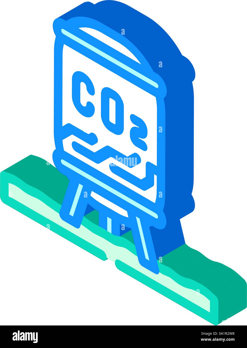 compression carbon isometric icon vector illustration Stock Vector ...