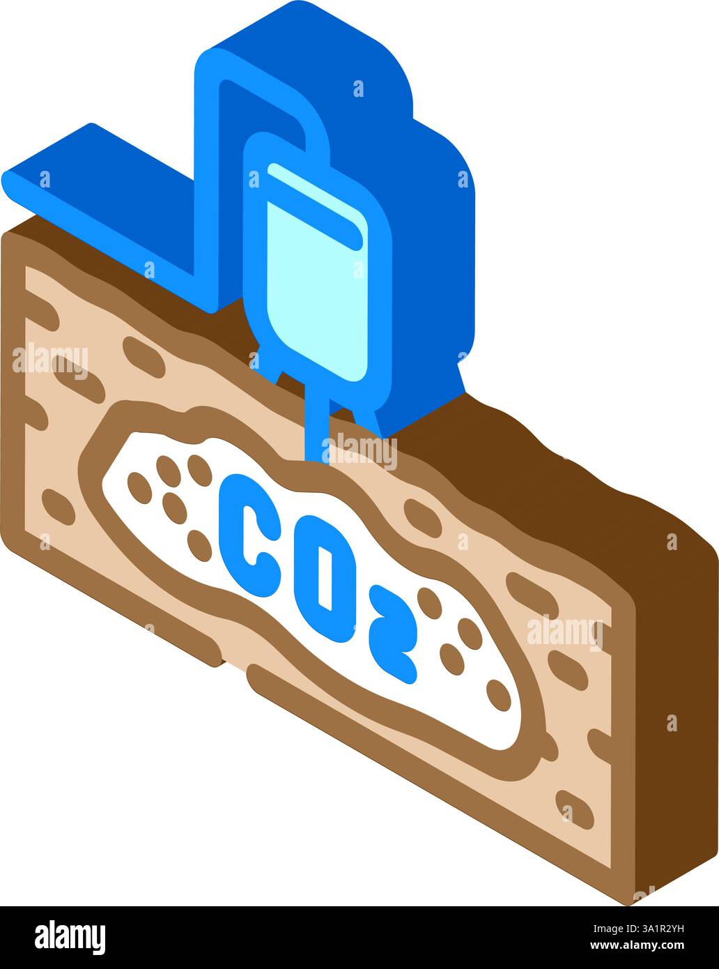 storage carbon isometric icon vector illustration Stock Vector Image ...