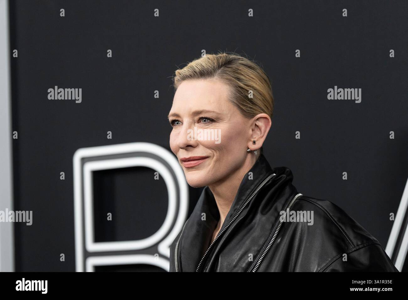 New York, USA. 09th Mar, 2025. Cate Blanchett wearing dress by Sarah ...