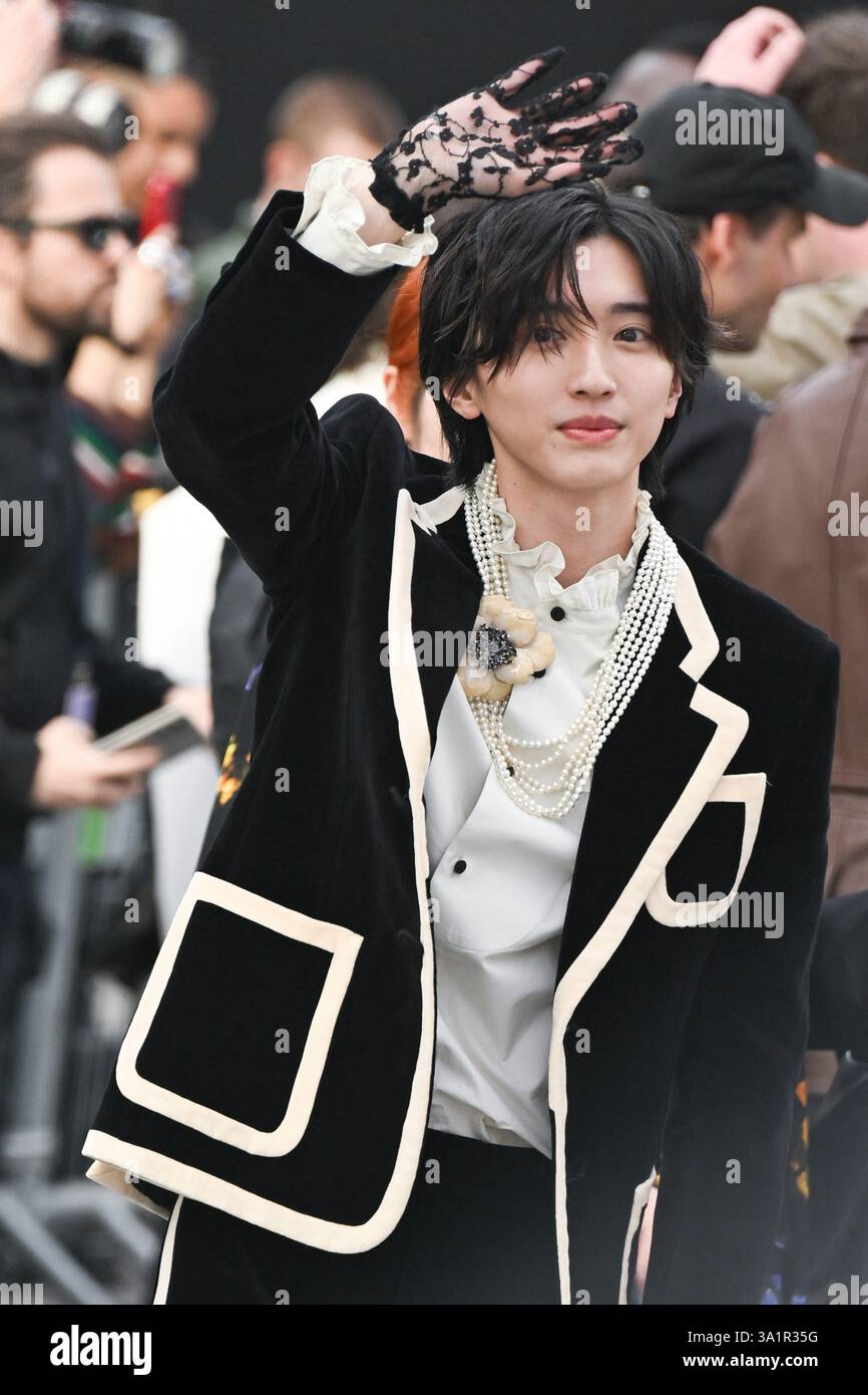 Shunsuke Michieda attending the Valentino Womenswear Fall/Winter 2025-2026 show as part of Paris ...