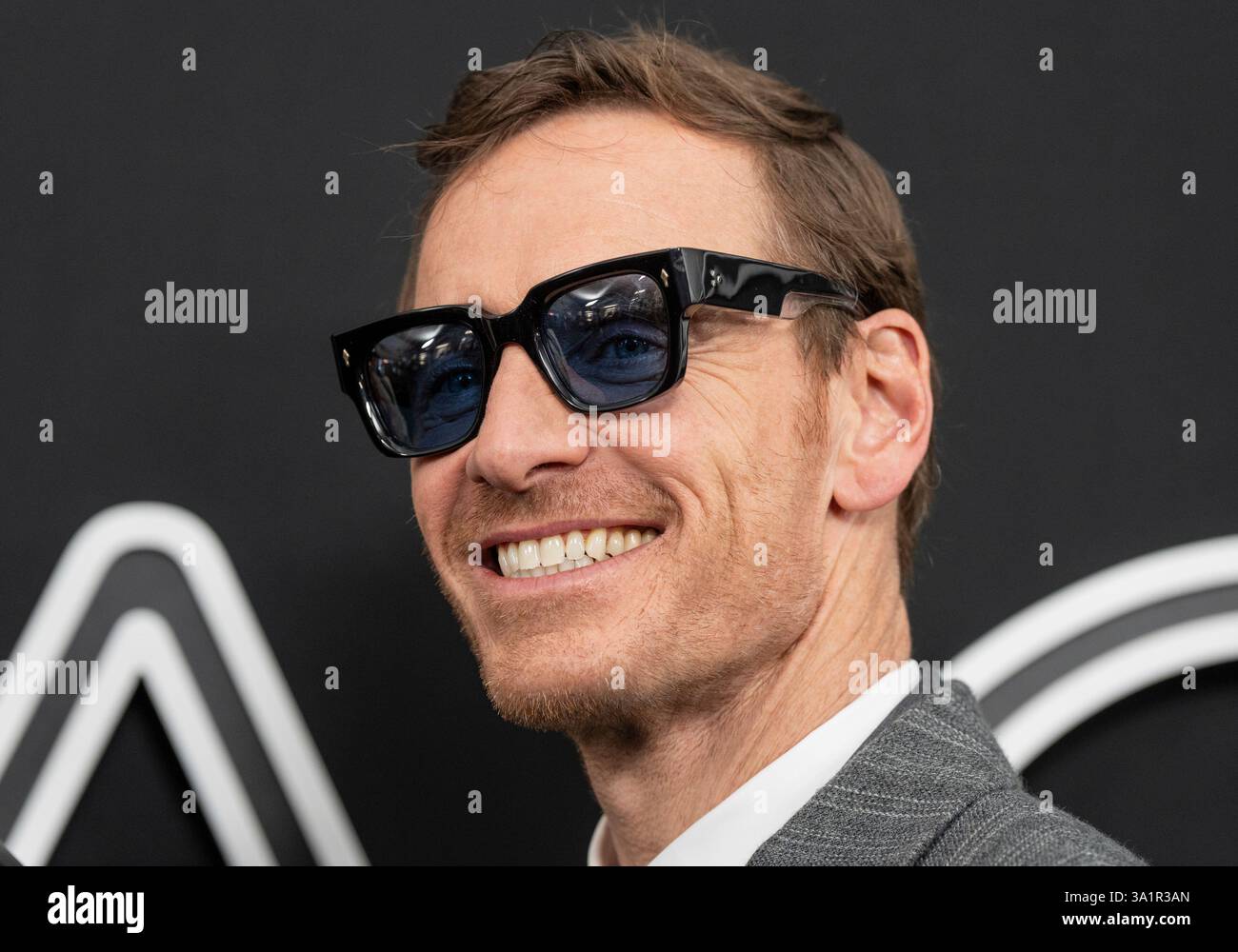 New York, USA. 09th Mar, 2025. Michael Fassbender attends premiere of ...