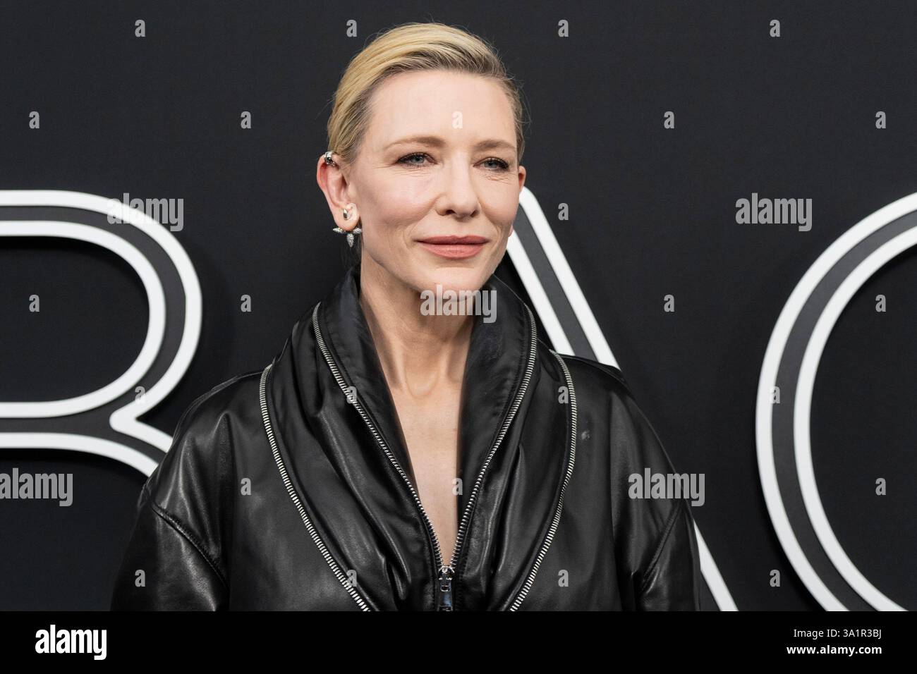 New York, USA. 09th Mar, 2025. Cate Blanchett wearing dress by Sarah ...