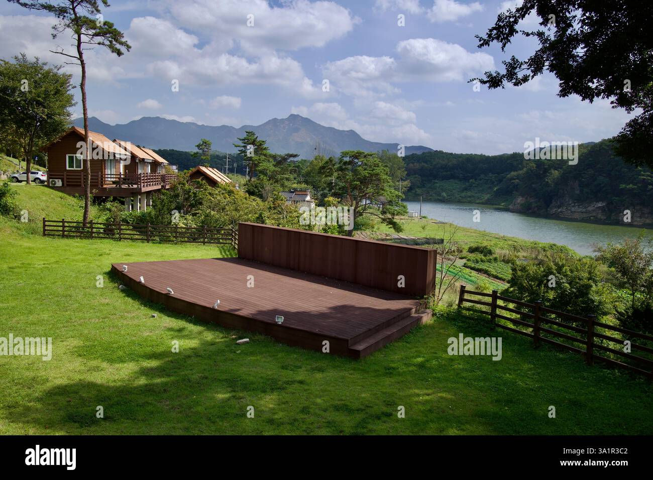 Sunchang County, South Korea - October 3, 2021: Riverside lodges at ...
