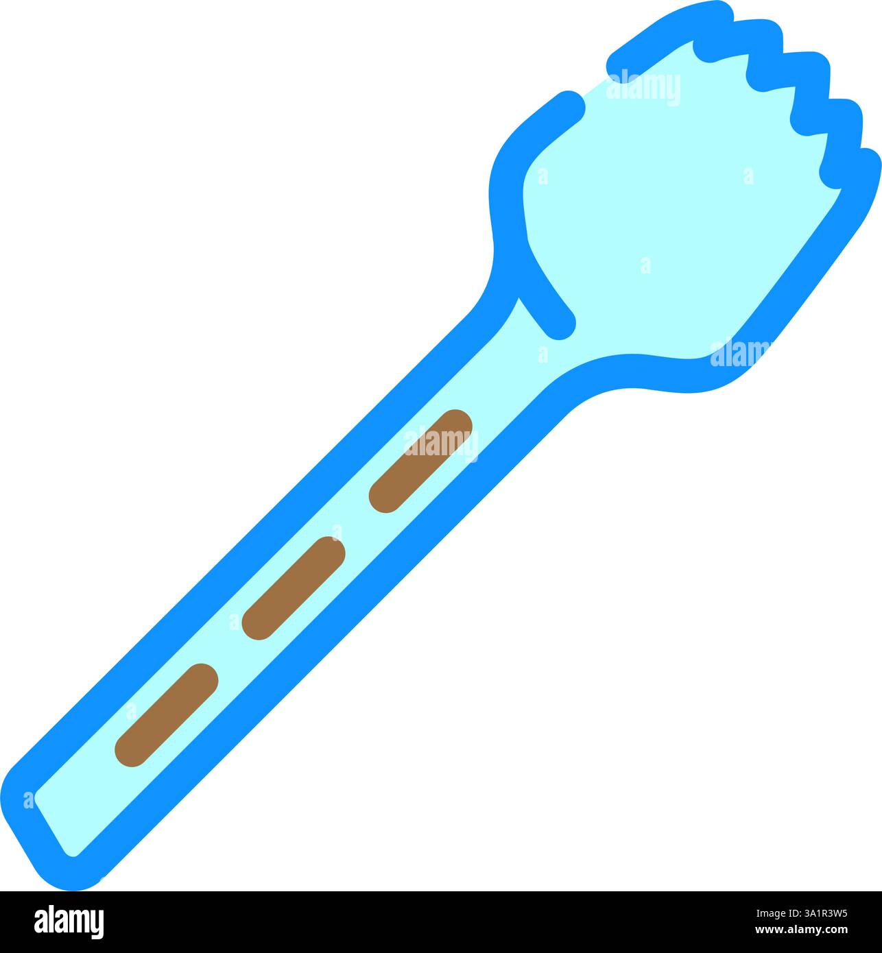 spork titanium ultralight color icon vector illustration Stock Vector ...