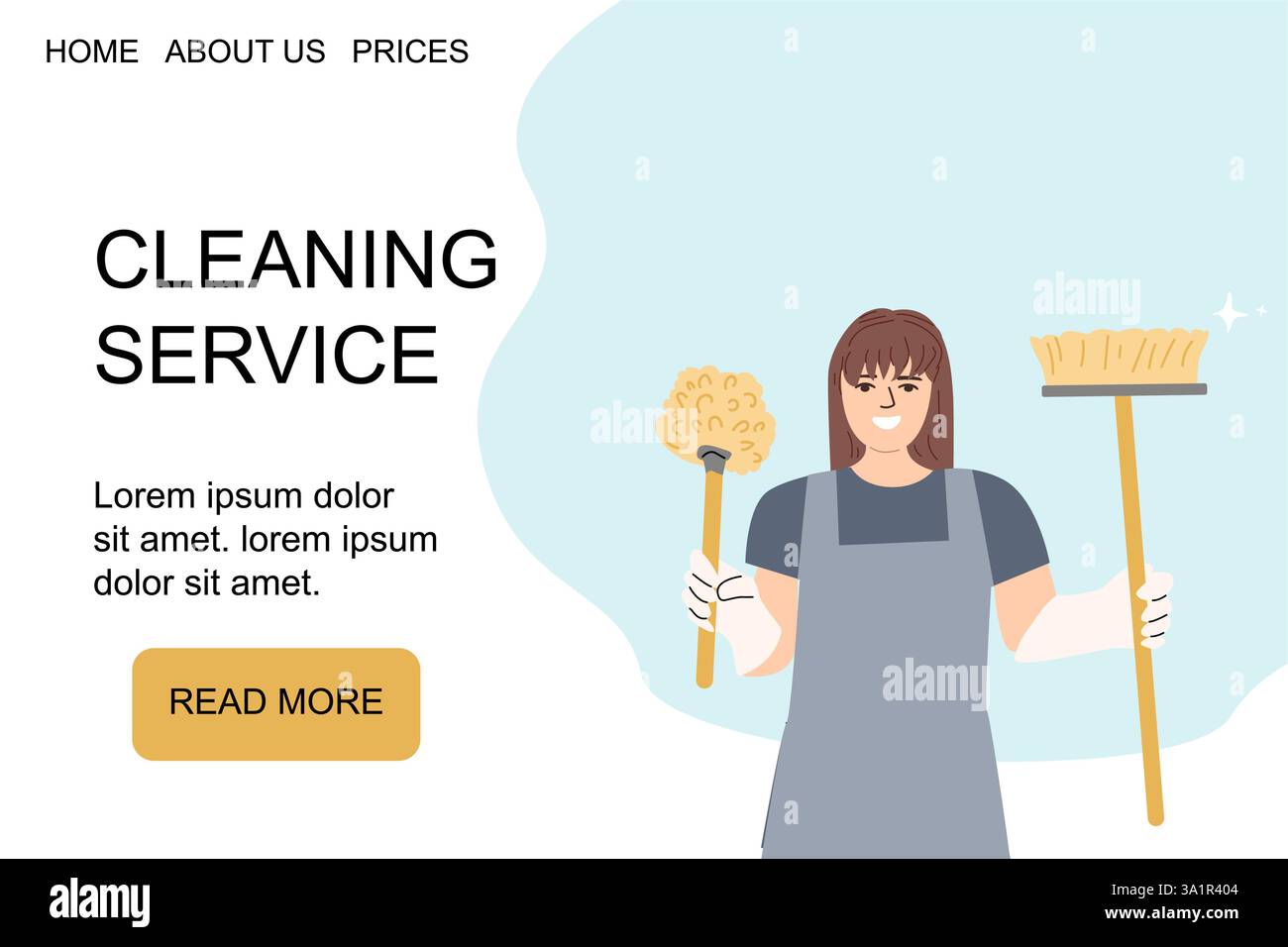 Professional cleaning service advertisement design for brochures and ...