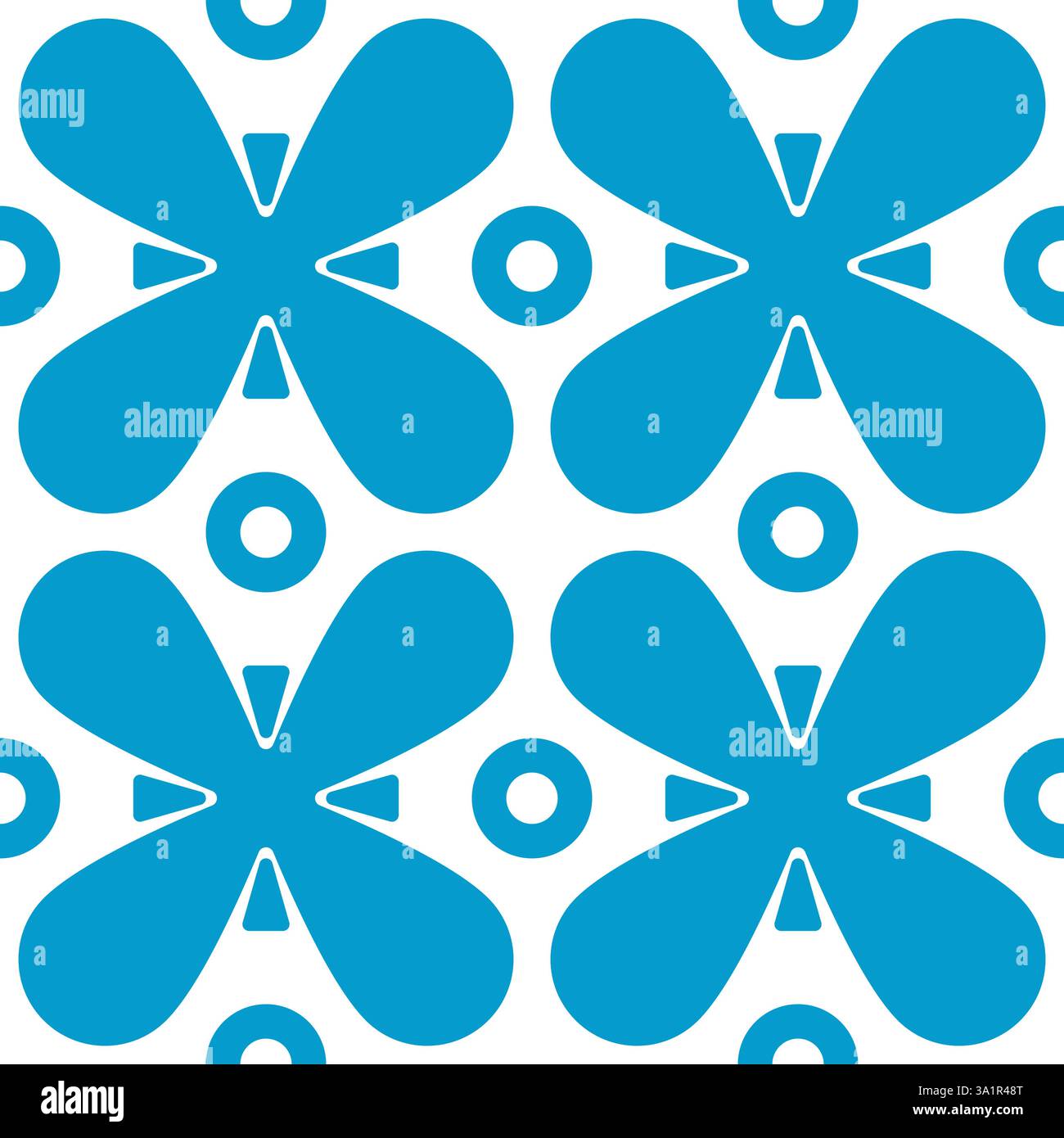 abstract blue pattern seamless design art Stock Vector Image & Art - Alamy