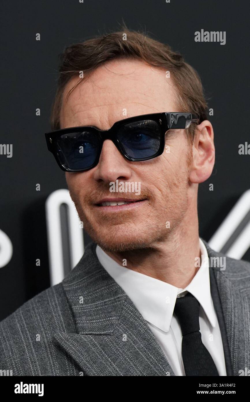 New York, USA. 09th Mar, 2025. Ny. 09th Mar, 2025. Michael Fassbender ...