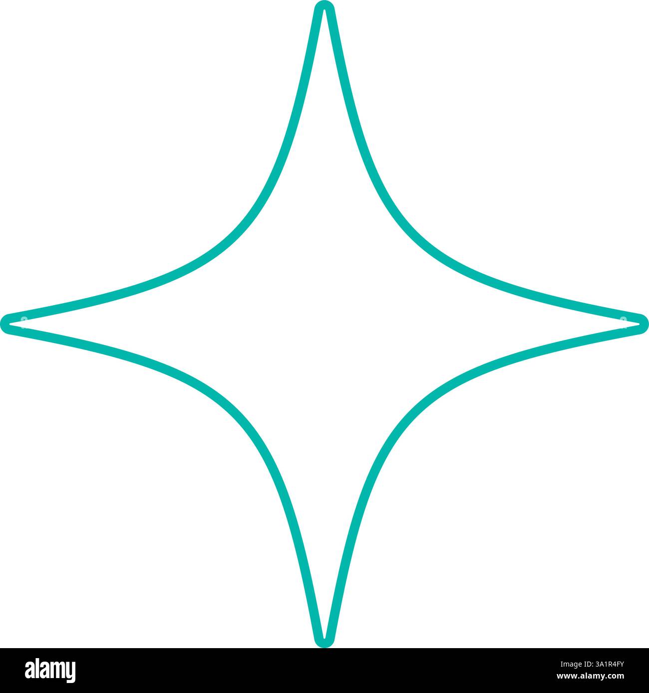 Bold Star Icon - Modern Abstract Stock Vector Image & Art - Alamy